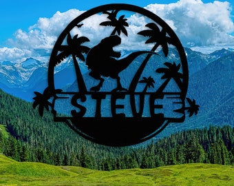 T Rex Sign Metal - Etsy