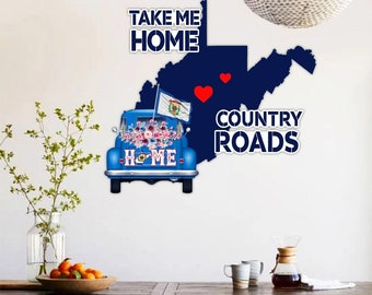 West Virginia Metal Sign - Etsy