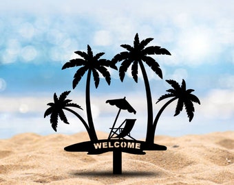 Palm Tree Yard Decor - Etsy