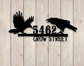 Metal Crow Sign - Etsy