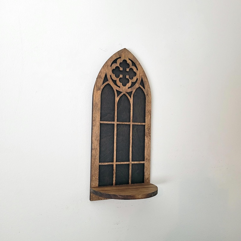 Gothic Style Shelves Wood - Etsy