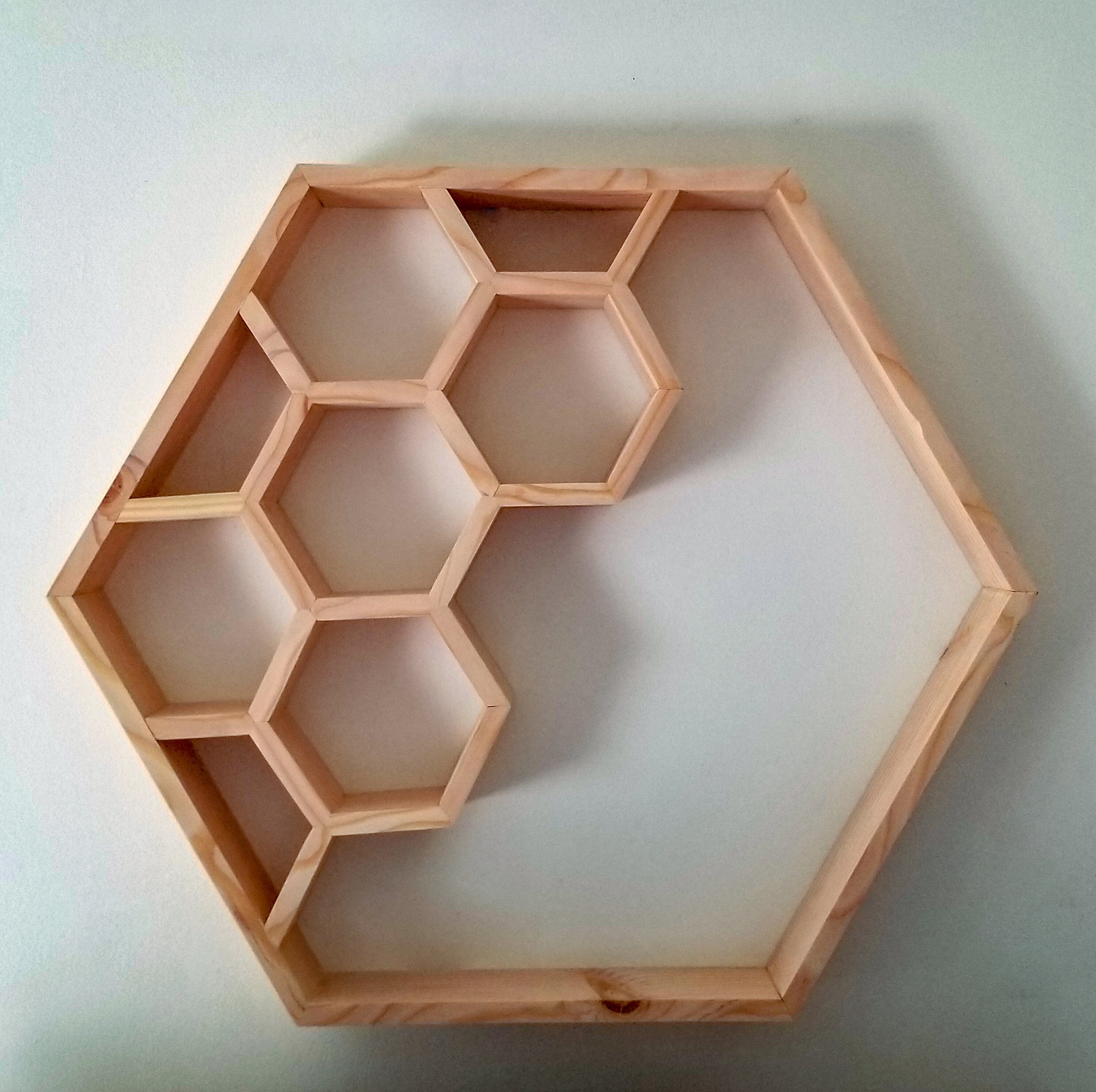 Beautiful Large Honeycomb Wall Shelf Unique Home Décor - Etsy