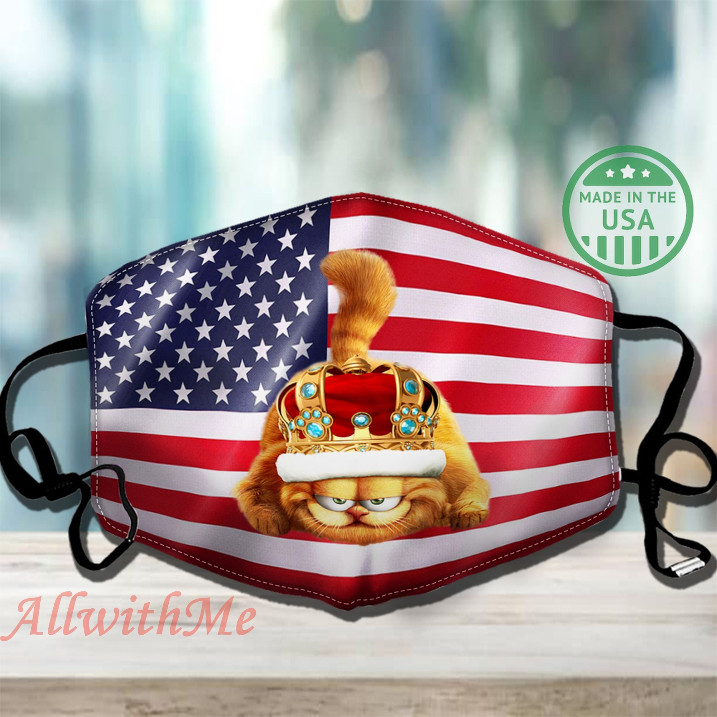 Flag Garfield Mask Mask Reusable Breathable Washable Cute | Etsy