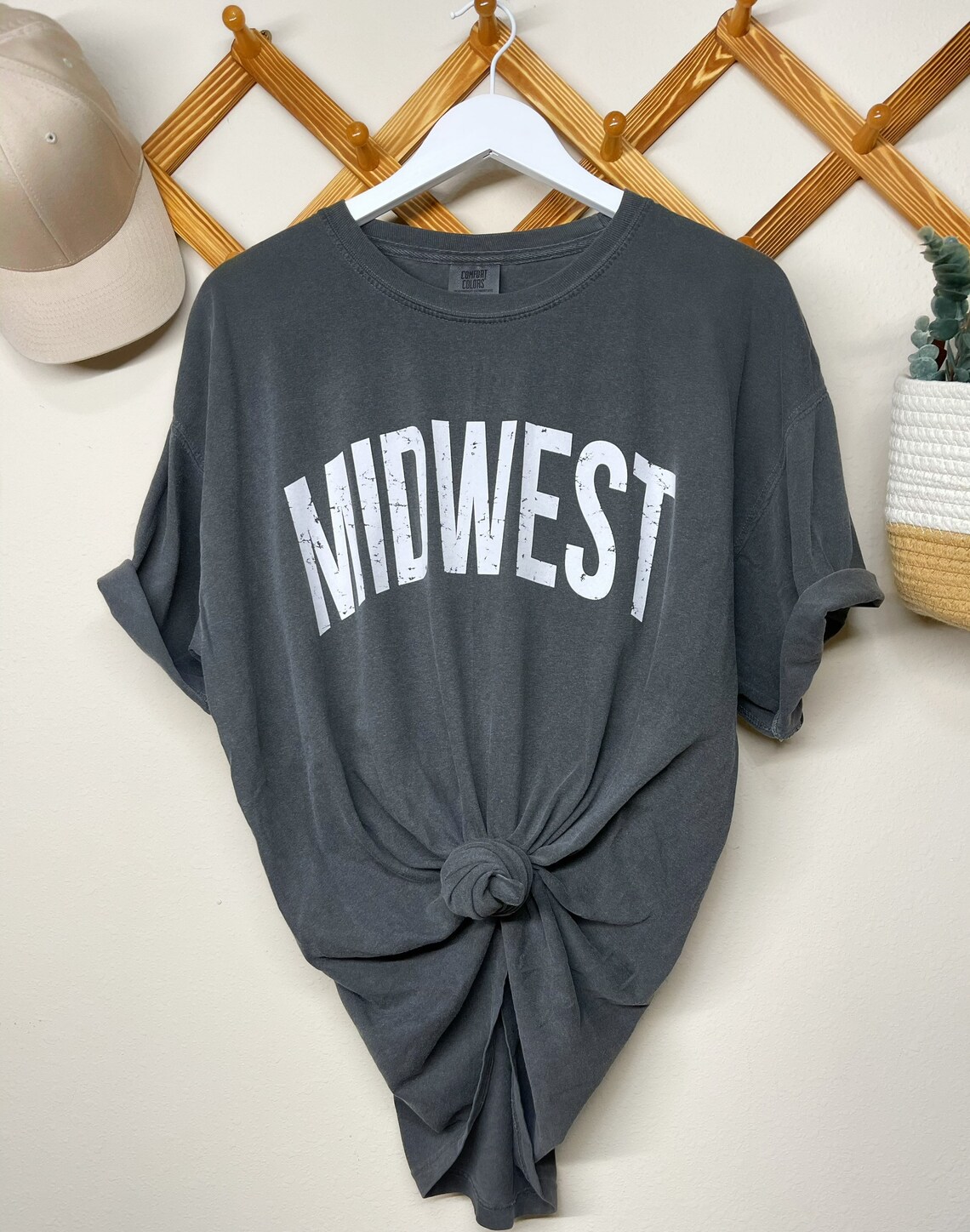 Midwest Distressed Tee Midwest T Shirt Midwest Top Midwest - Etsy
