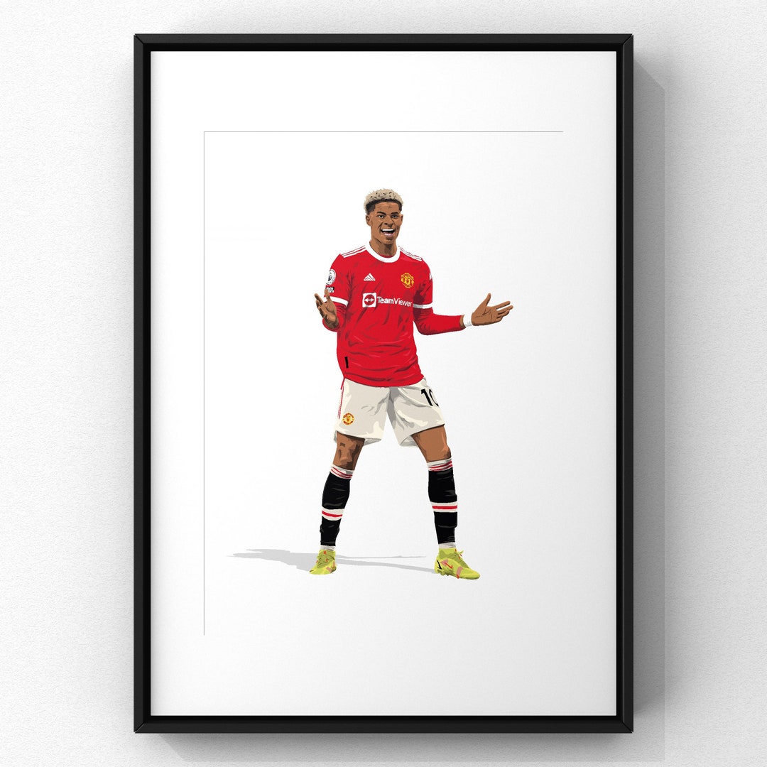 Marcus Rashford Print A3/A4/A5 - Etsy