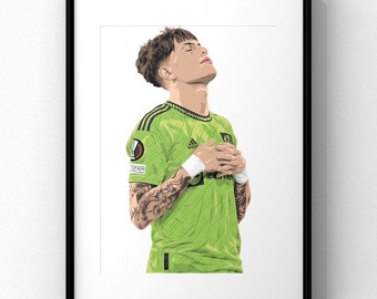 Garnacho Wall Art - Etsy UK