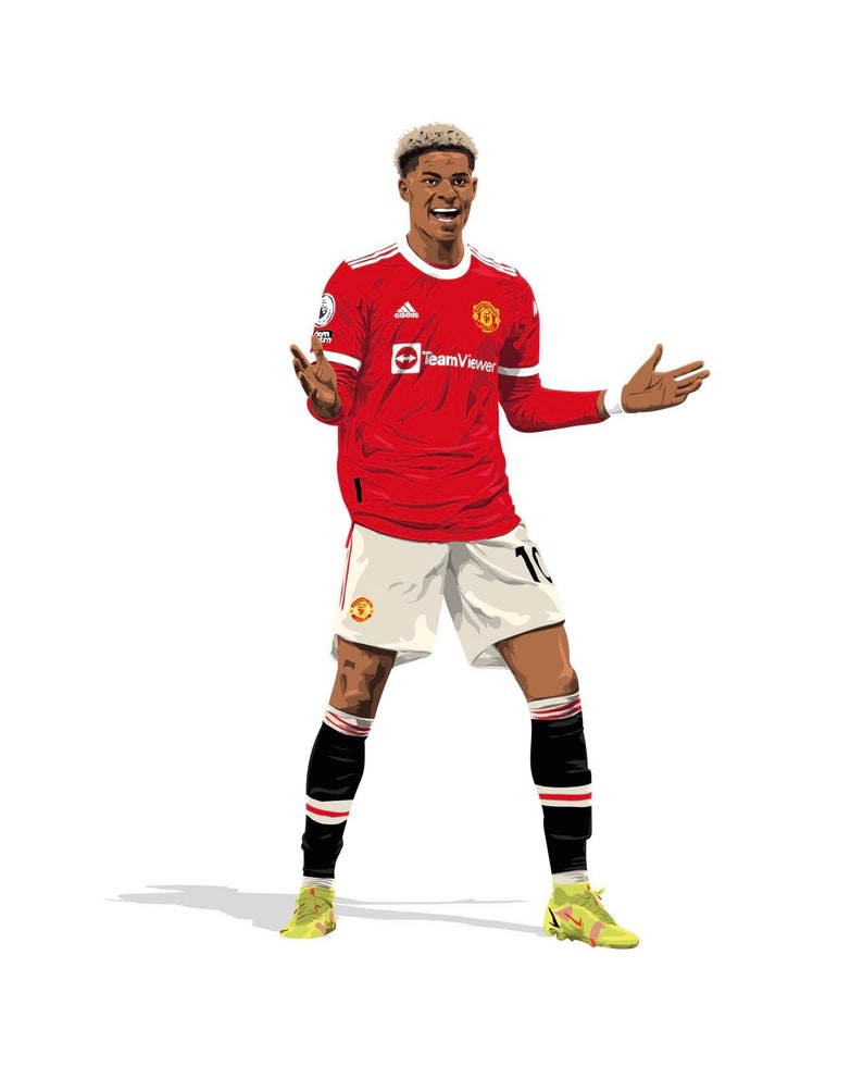 Marcus Rashford Print A3/A4/A5 - Etsy