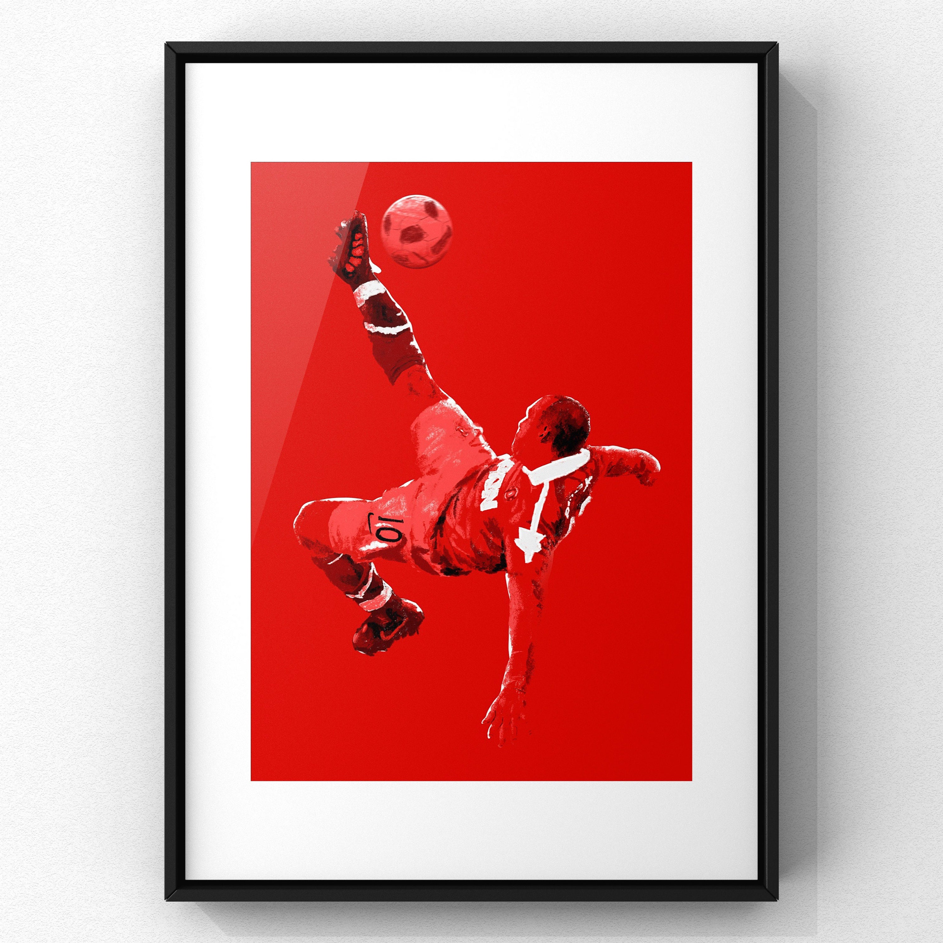 Digital Prints Wayne Rooney Portrait Print A4 Prints Art & Collectibles ...