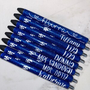 Los Angeles Dodgers Glittered Pen - Etsy