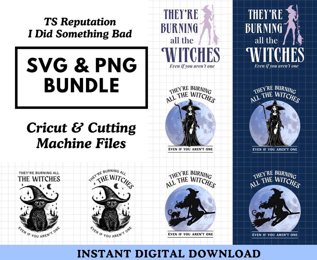 Swiftie Halloween SVG and PNG Bundle, Taylor Swift SVG Files for Cricut ...