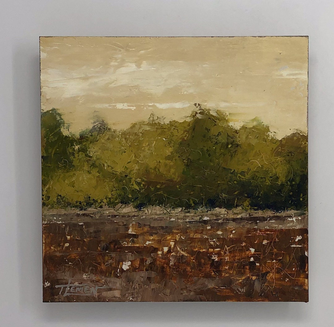 Landscape Acrylic Painting, Contemporary Art, Abstract Landscape,clouds ...