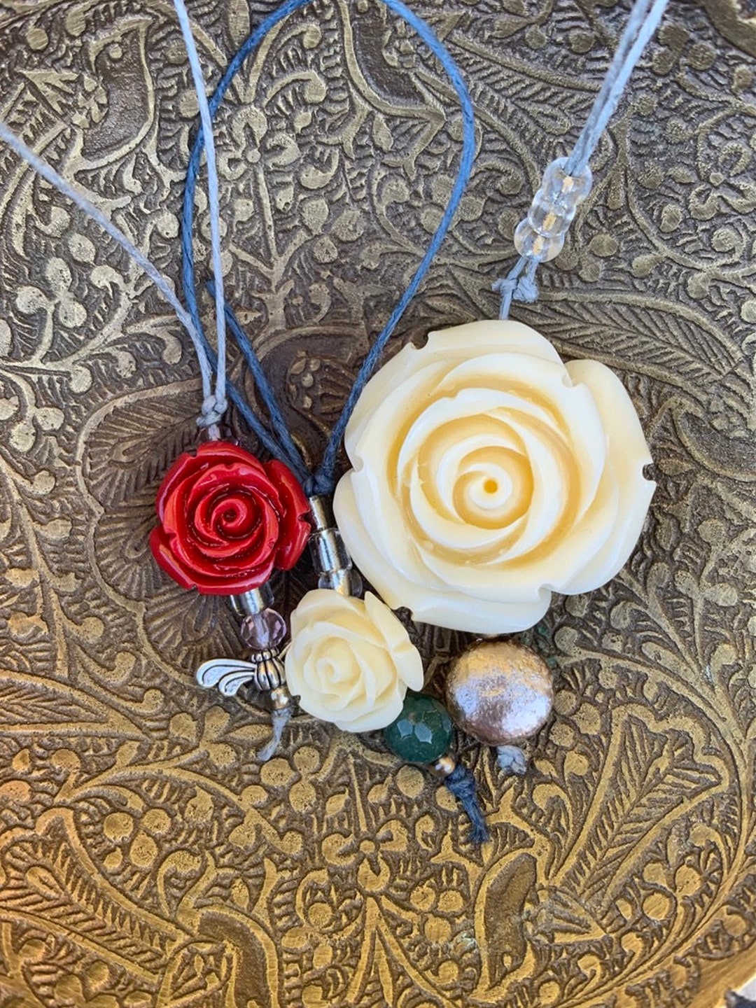 Rose Milagros, Altar Piece, Prayer Bauble - Etsy