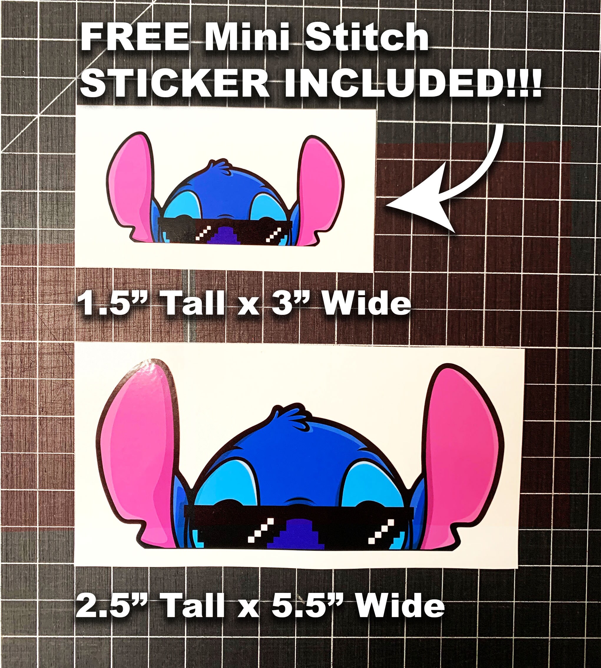 FREE Mini Stitch Stitch Thug Life Meme Peeper: 5 Vinyl Waterproof ...