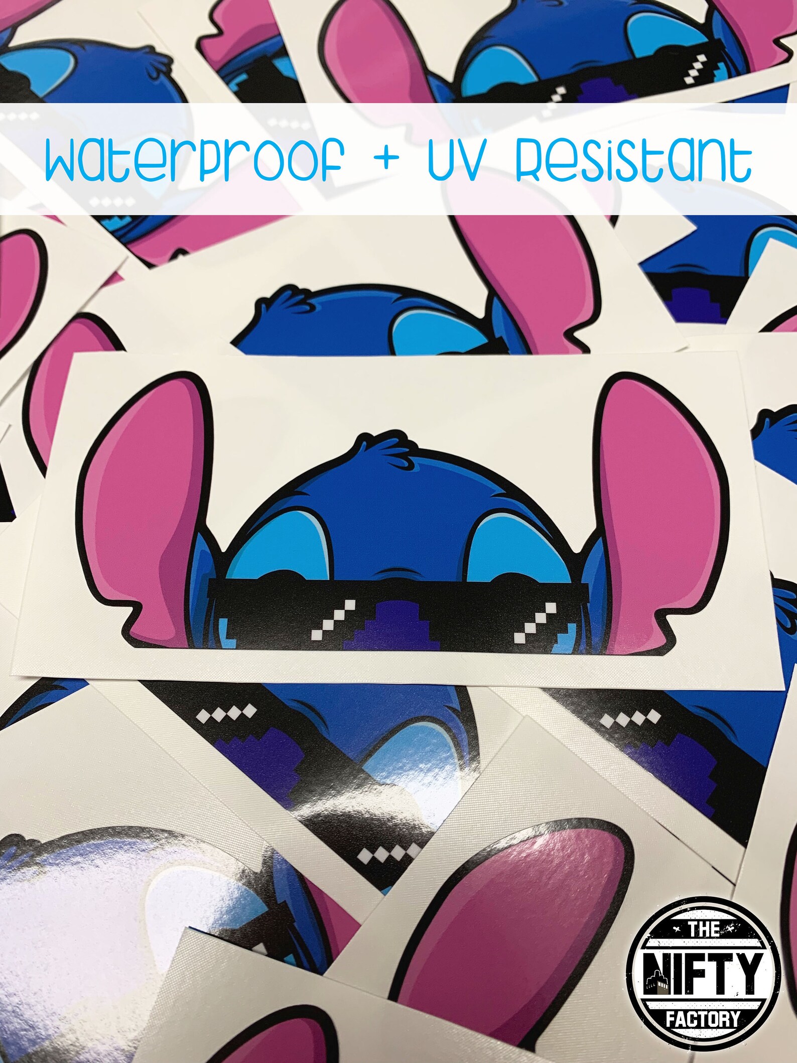 FREE Mini Stitch Stitch Thug Life Meme Peeper: 5 Vinyl Waterproof ...