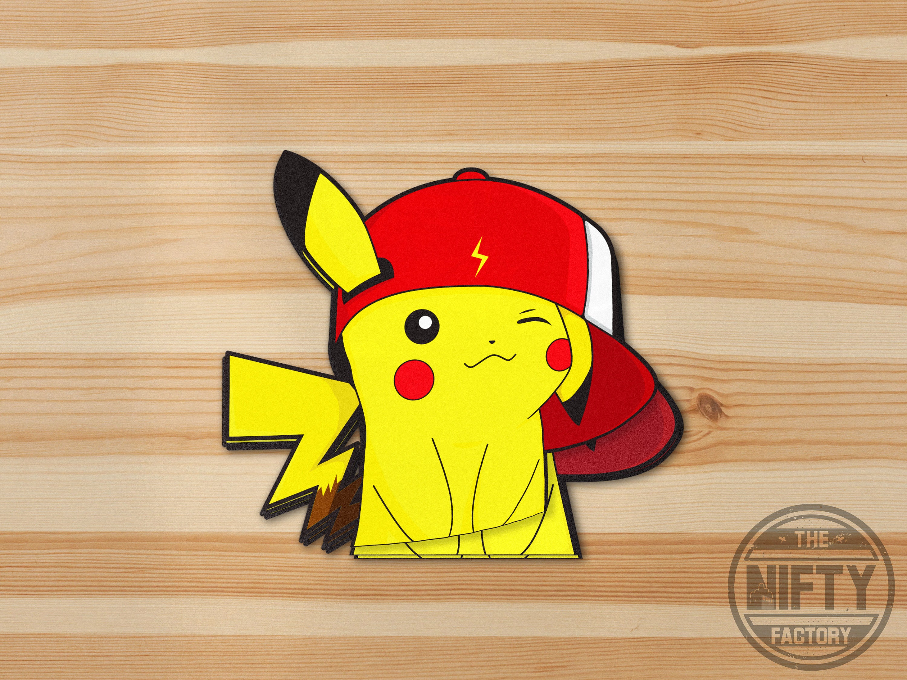 Pikachu Peeper: 3 and 5 Vinyl Waterproof Sticker Decal UV Laminated - Etsy