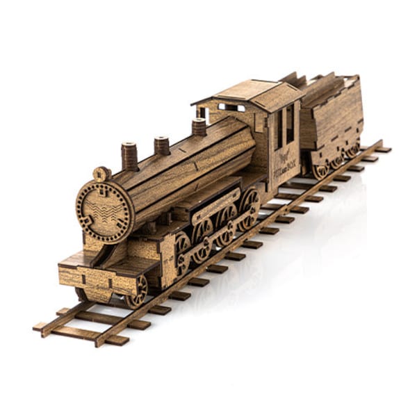 3d Wooden Train Puzzle - Etsy