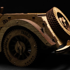 Treed-puzzle Car 3D Wooden Puzzle - Car Model Kit to Build - - Wooden ...