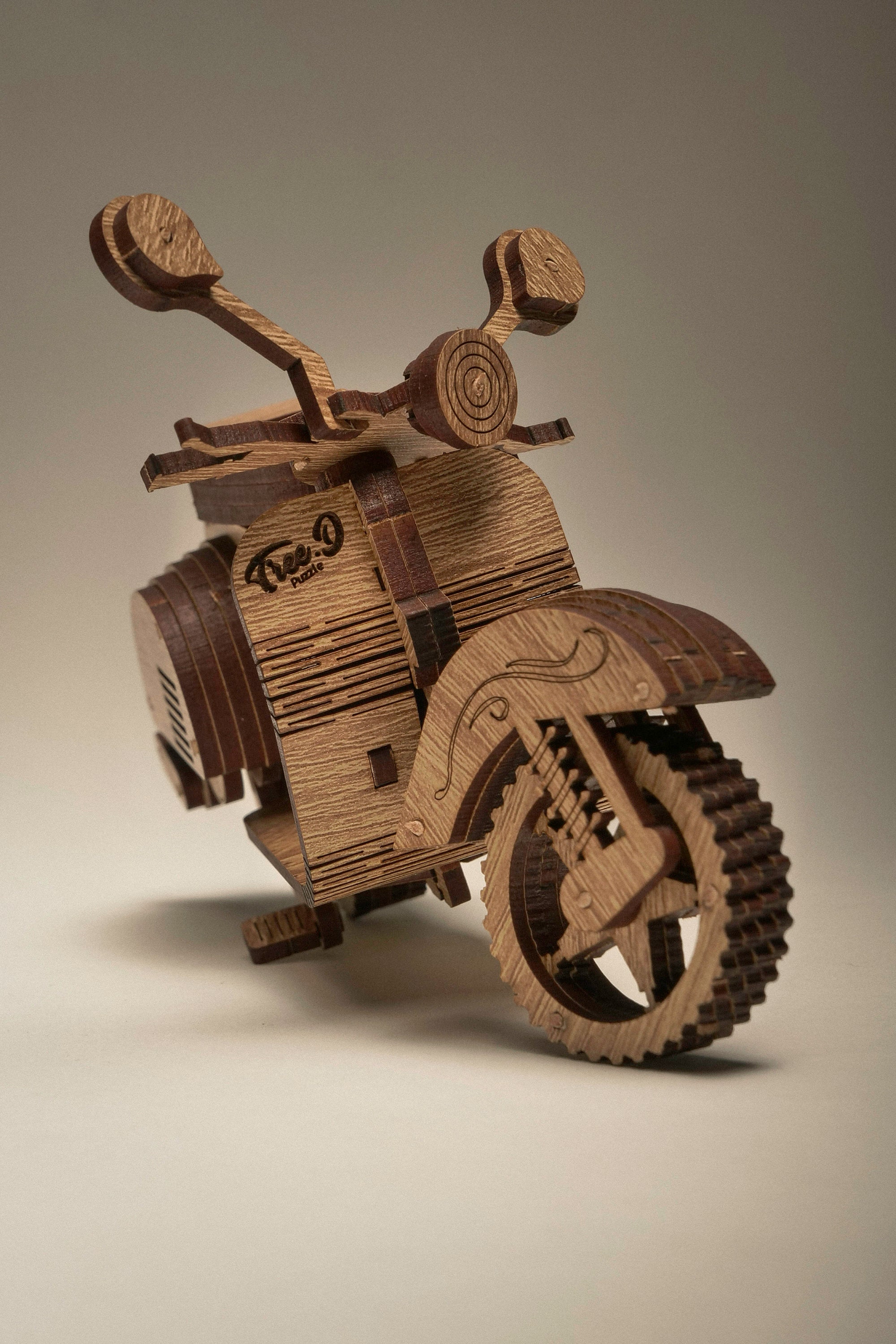 Treed-puzzle SCOBYC 3D Wooden Model Kit for Building Motorbike - Etsy