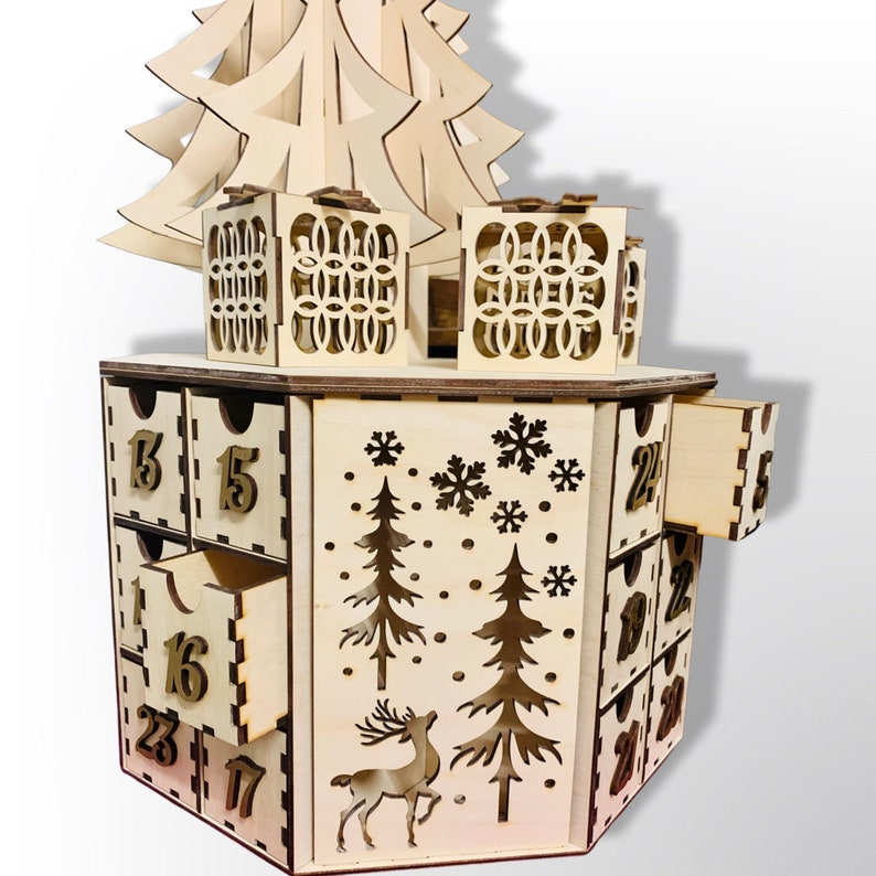 Advent Calendar Laser File - Etsy