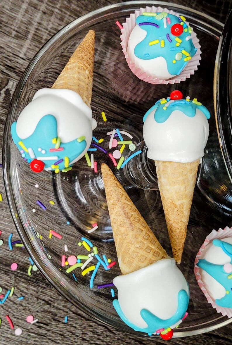 Ice Cream Cone Cake Pops - Etsy