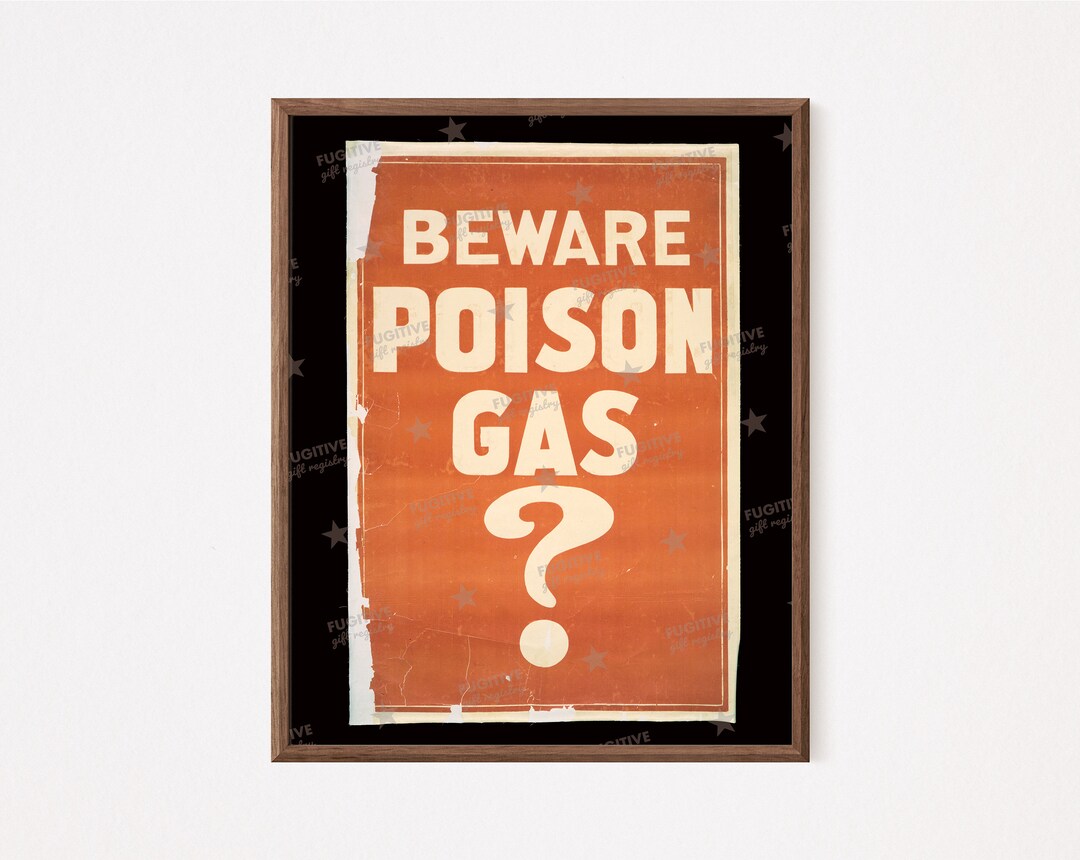 Digital Download beware Poison Gas Public Health PSA - Etsy