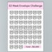 2,500 Envelope Challenge | Money Saving Challenge Tracker | 52 Week ...