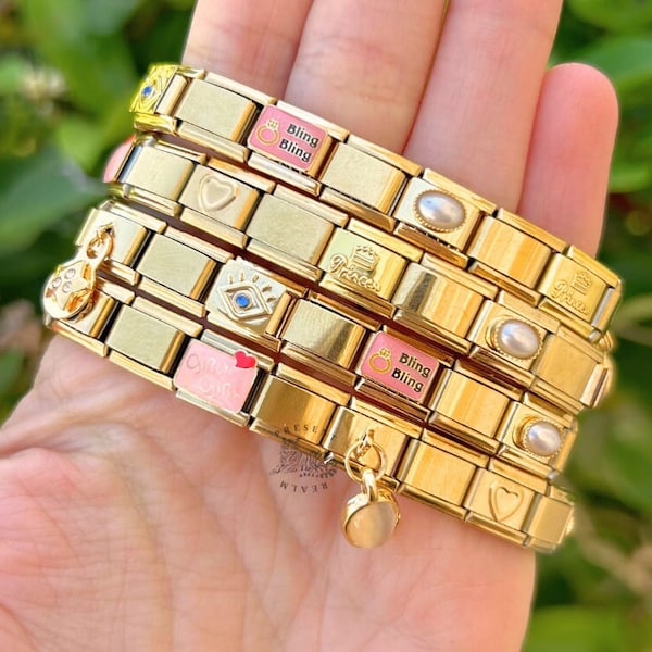 Italian Charm Gold Charms - Etsy