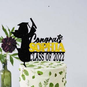 Girl Custom Class of 2024 Cake Topper / Congrats Cake Topper/happy ...