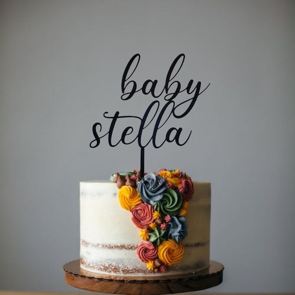 Shop Name Cake Topper - Etsy
