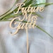 Custom Future Mrs Cake Topper/personalized Wedding Cake Topper/gold ...