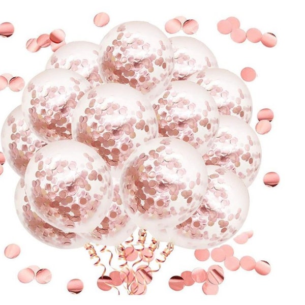 Rose Gold Confetti - Etsy