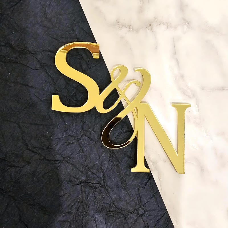 Custom Initial Cake Charm - Etsy