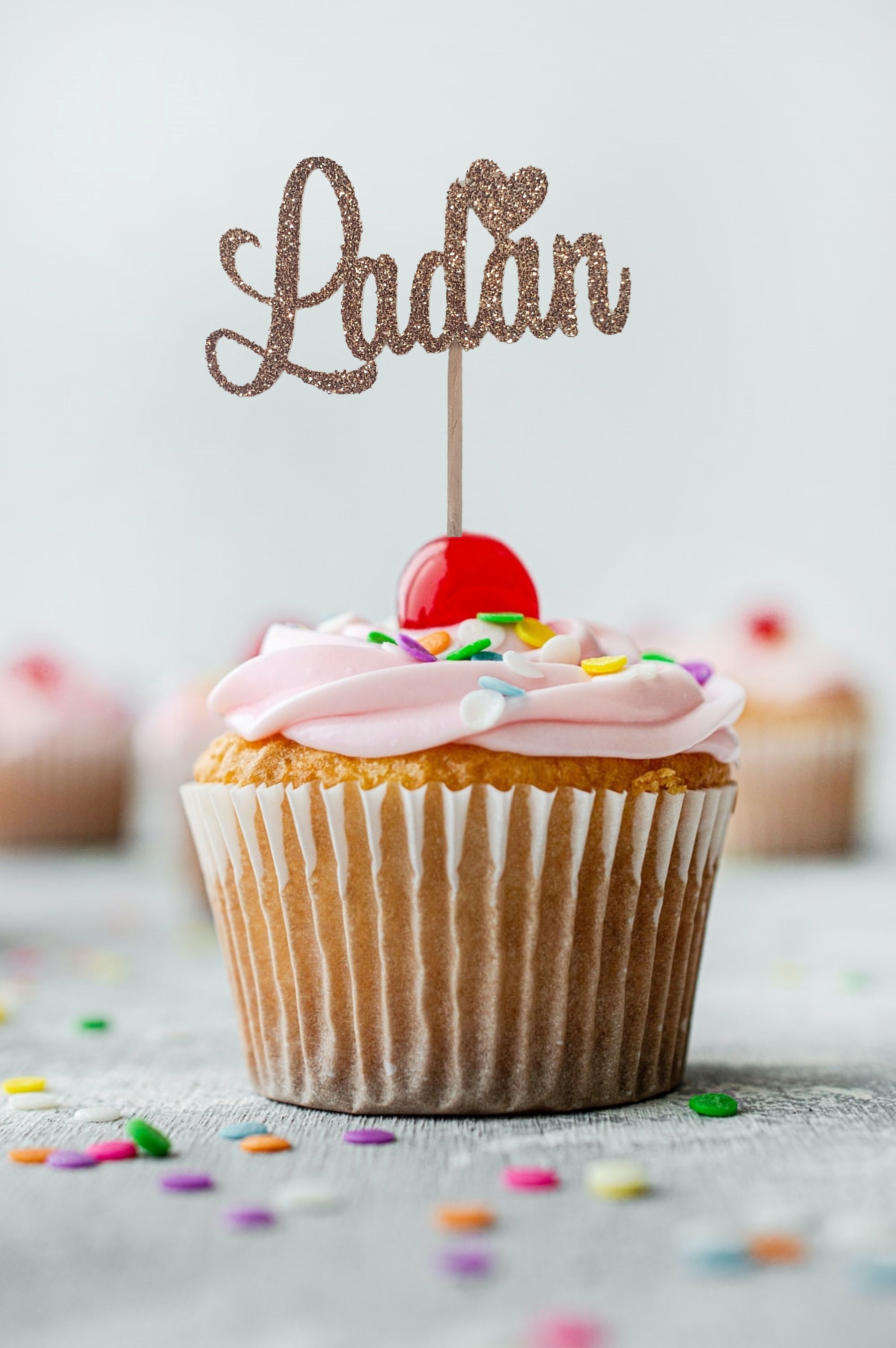 Custom Name Cupcake Toppers/personalized Name Cupcake - Etsy