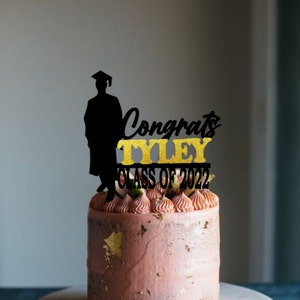 Boy Custom Class of 2024 Cake Topper / Congrats Cake Topper/happy ...