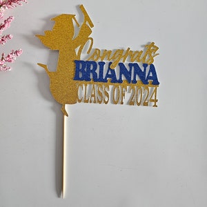 Girl Custom Class of 2024 Cake Topper / Congrats Cake Topper/happy ...