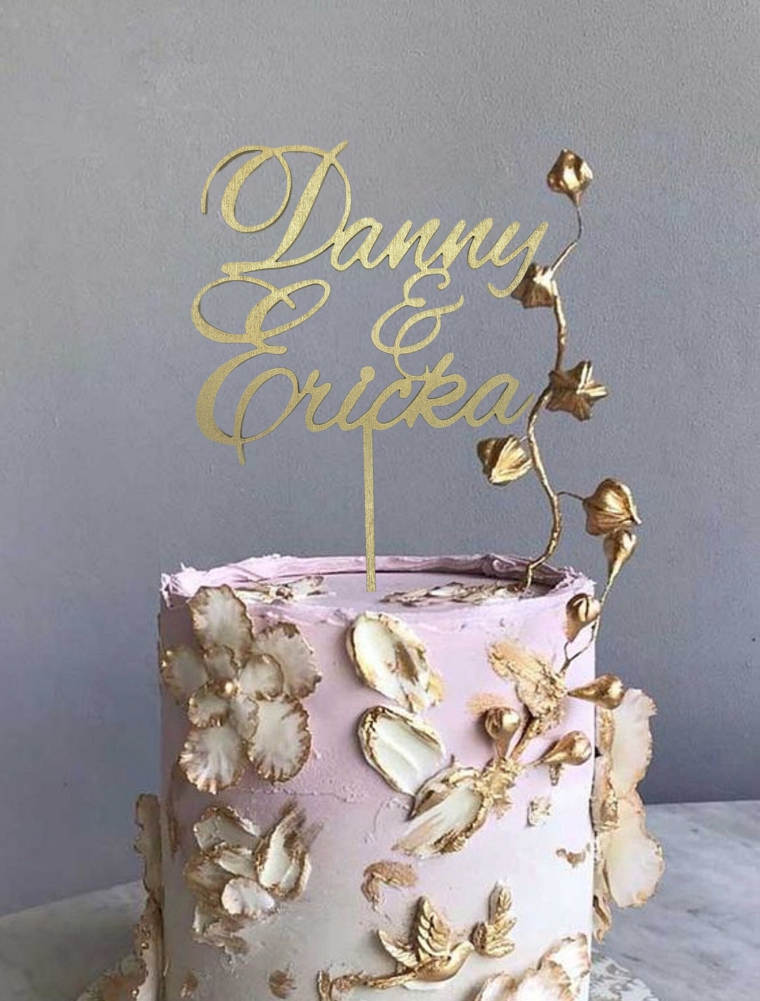 Couple's Names Wedding Cake Topper /personalized Wedding Cake Topper ...