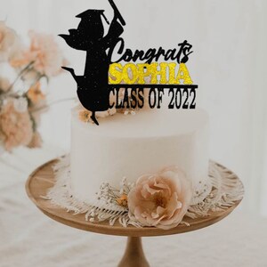 Girl Custom Class of 2024 Cake Topper / Congrats Cake Topper/happy ...