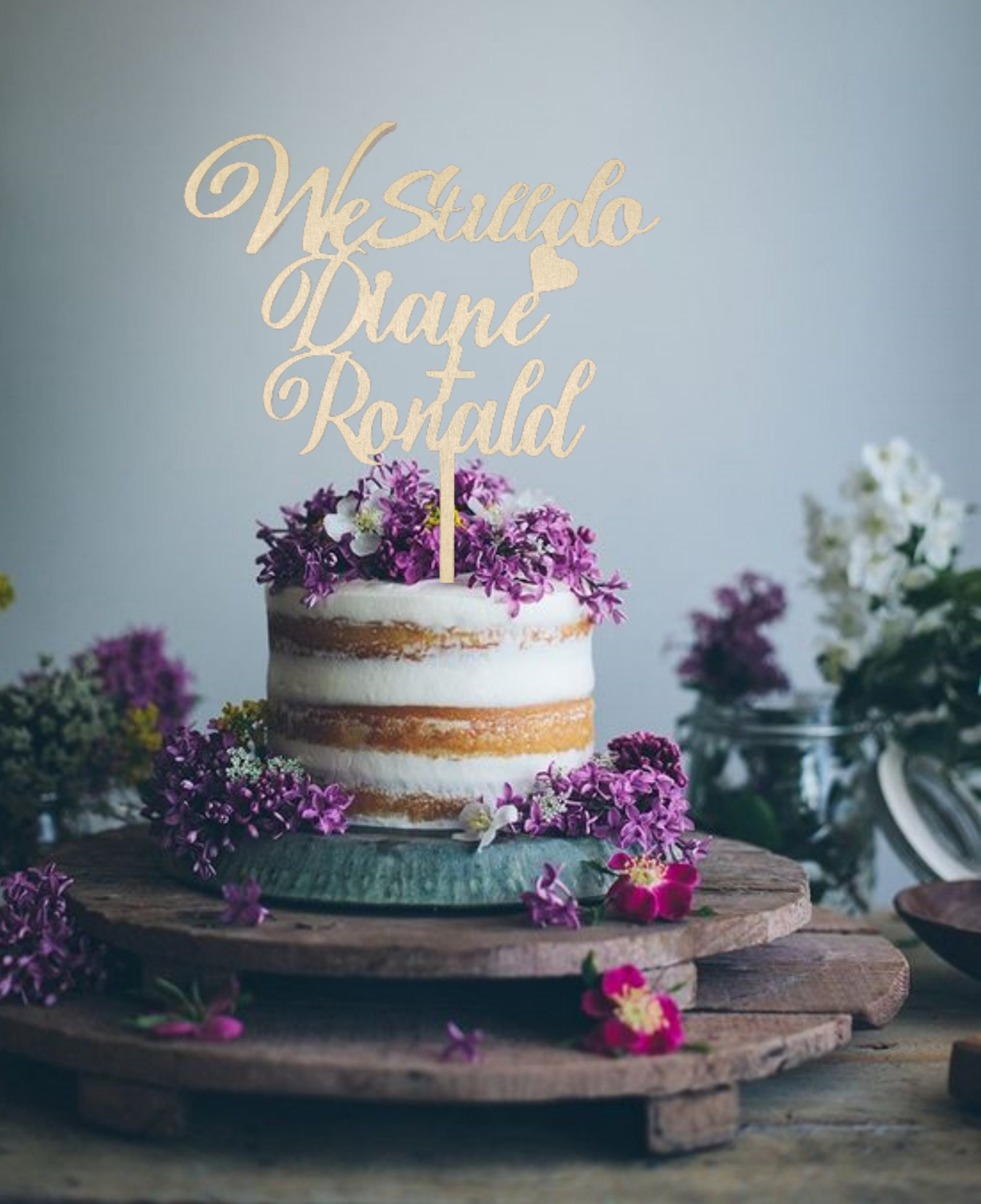 Custom Cake Topper/personalized Cake Topper/custom Wood - Etsy