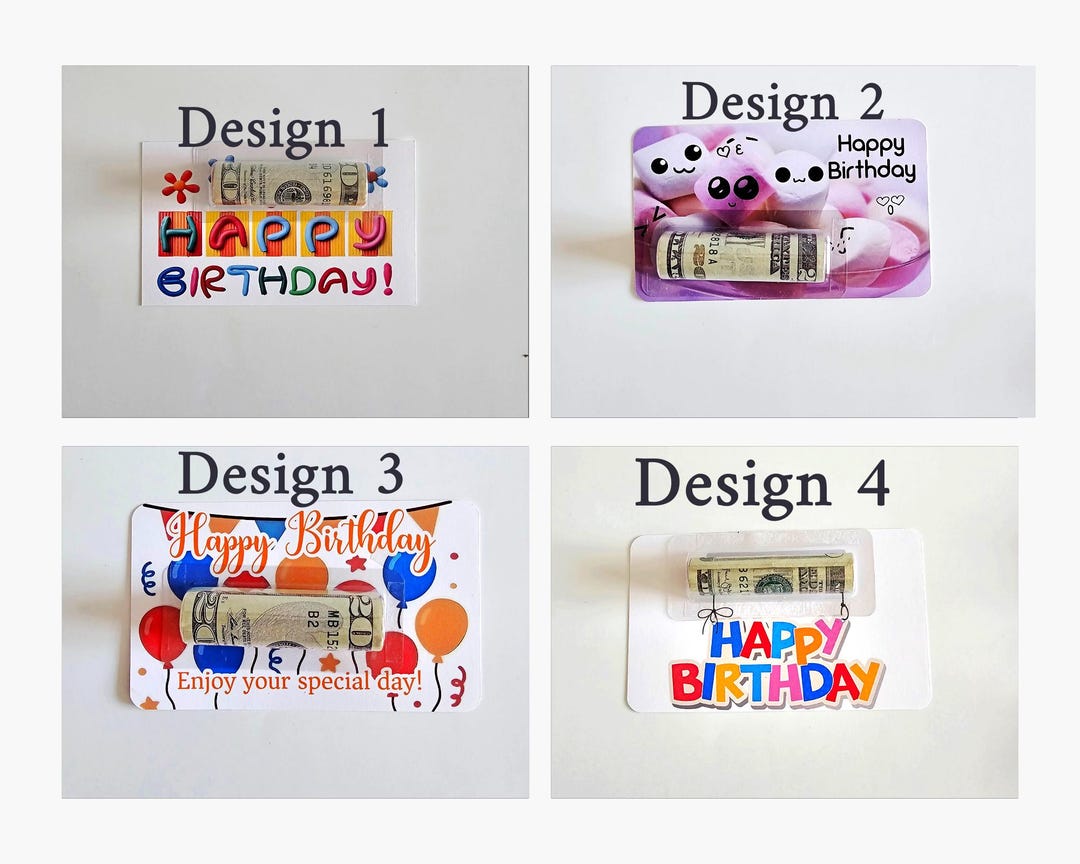 Birthday Money Holder Card: Fun Cash Gift for Teens & Adults - Etsy