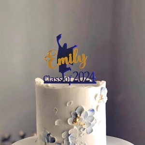 Girl Custom Class of 2024 Cake Topper/ Graduation Cake Topper/double ...