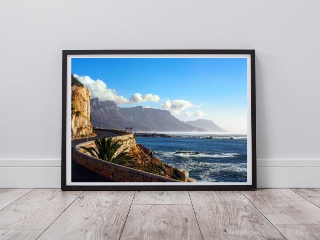 Table Mountain Print, Cape Town, South Africa, Travel Poster, Home ...