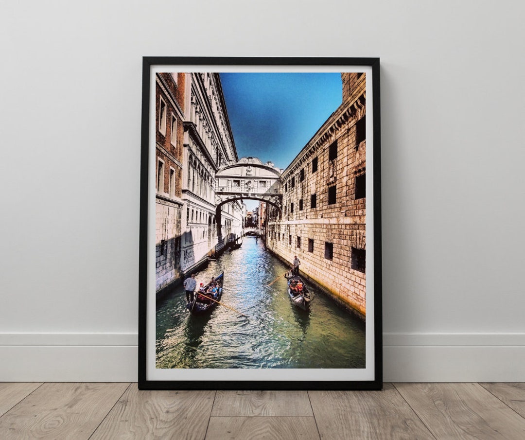 Venice Bridge Poster, Italy Poster Print, Travel Print, Photography ...