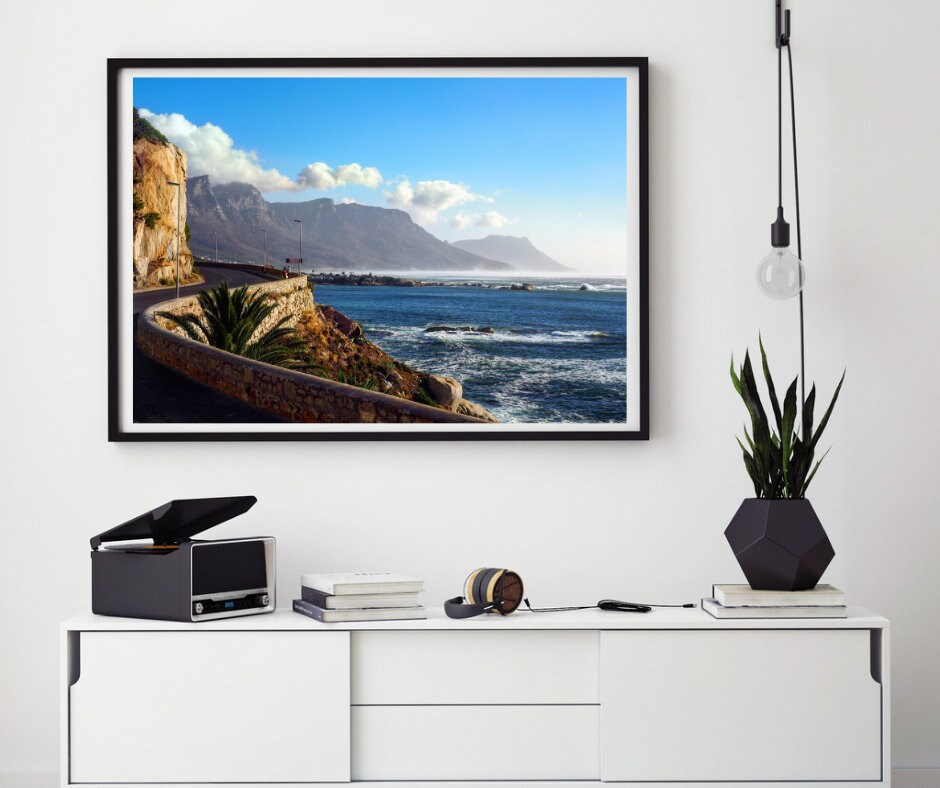 Table Mountain Print, Le Cap, Afrique du Sud, Affiche de voyage, Home ...