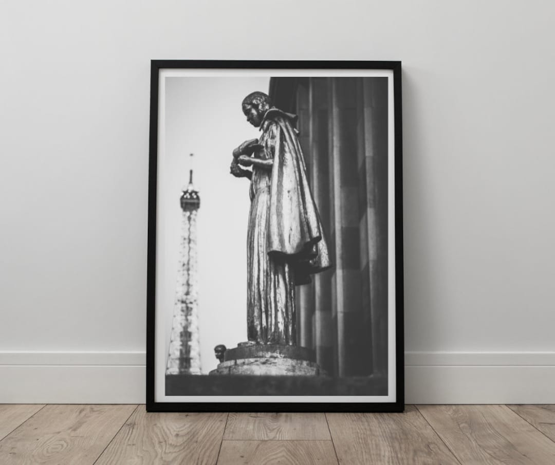 Paris Poster Art, French Art, Black and White Art Photography Digital ...