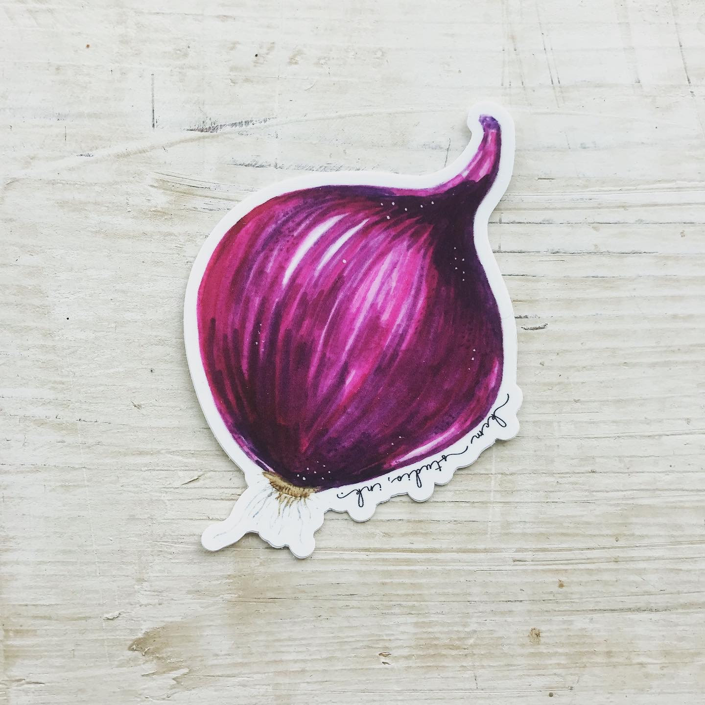 Red Onion Sticker - Etsy