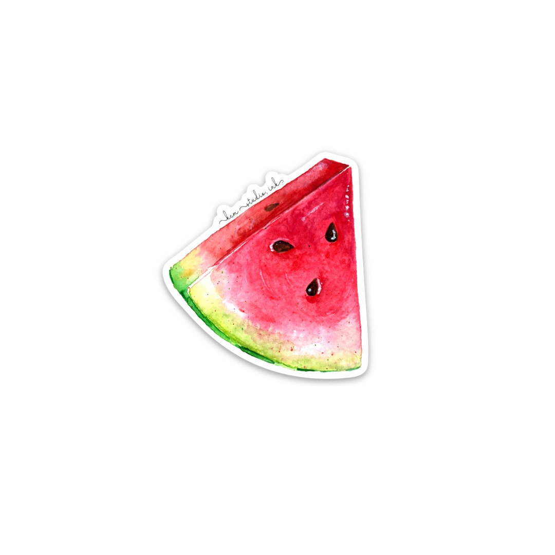 Watermelon Slice Sticker - Etsy