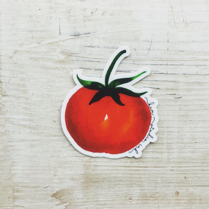 Tomato Sticker - Etsy