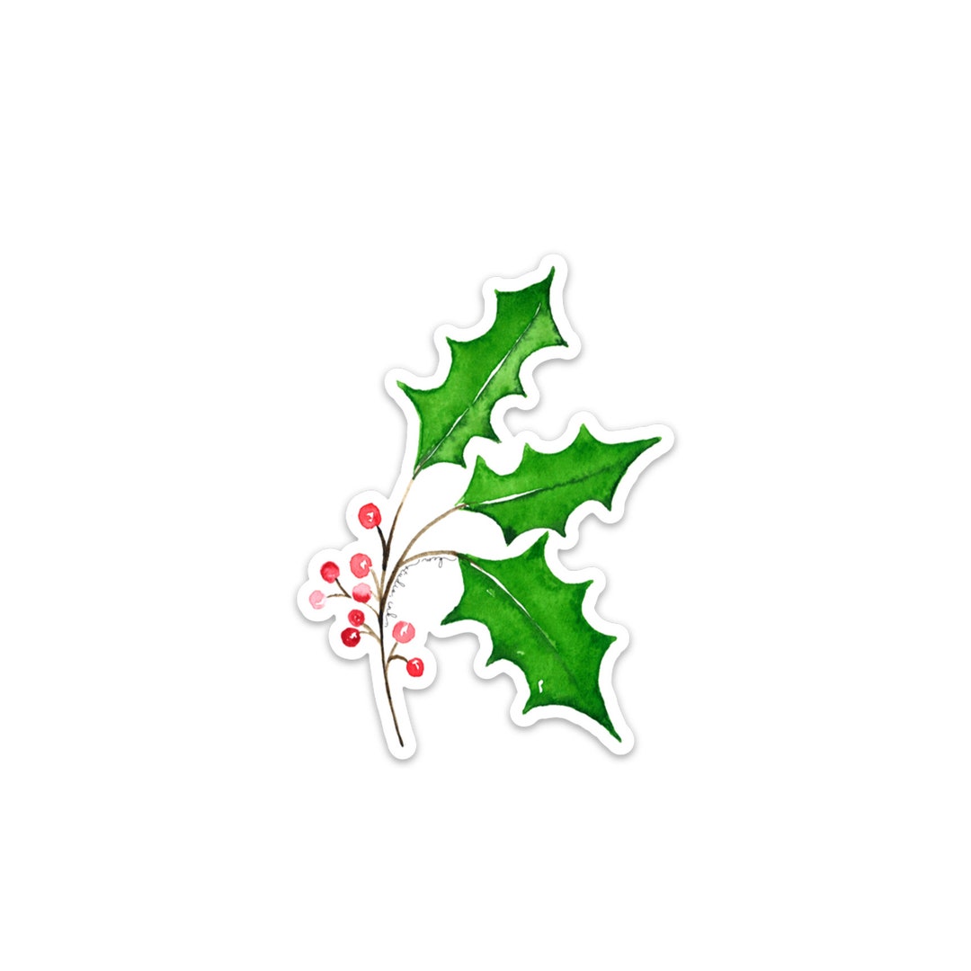 Holly Sticker - Etsy