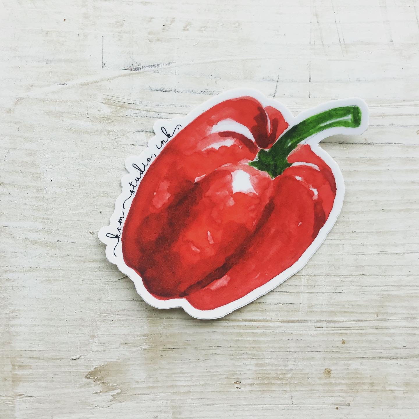 Red Pepper Sticker - Etsy