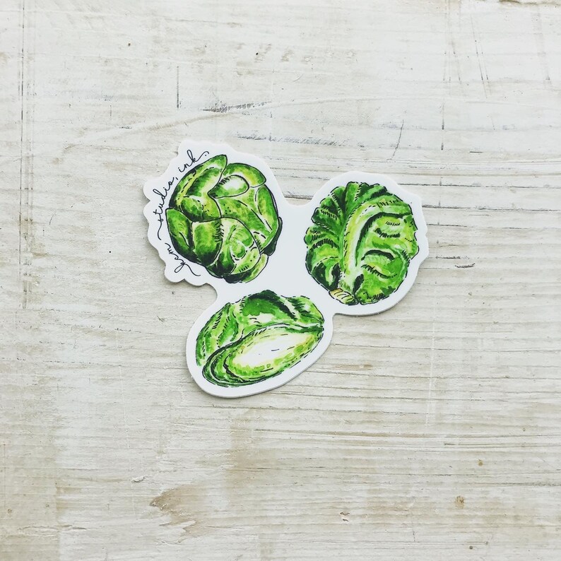 Brussels Sprout Sticker - Etsy